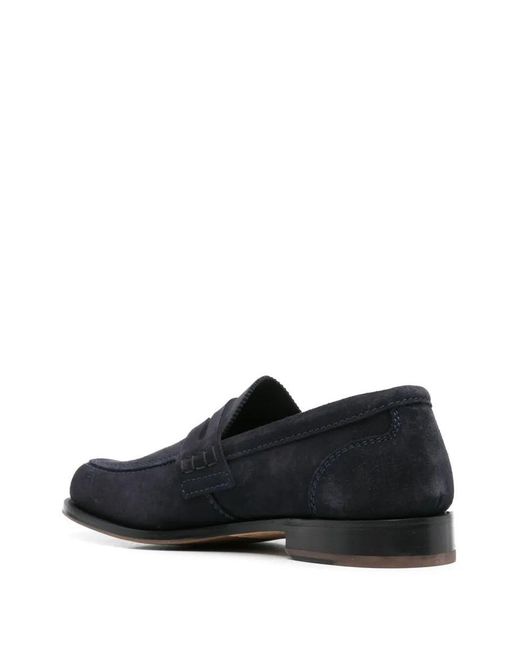 Tricker's Connaught Loafer Shoes in Black for Men | Lyst