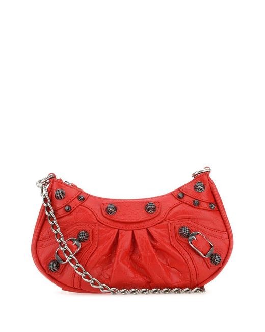 Balenciaga Handbags in Red | Lyst