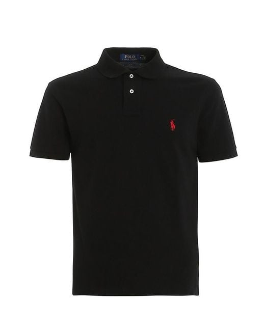 Polo Ralph Lauren Polos in Black for Men | Lyst