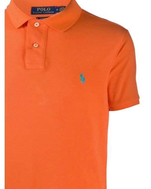 Polo Ralph Lauren T-Shirts And Polos in Orange for Men | Lyst