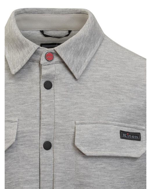 Kiton Jacket in Gray for Men | Lyst
