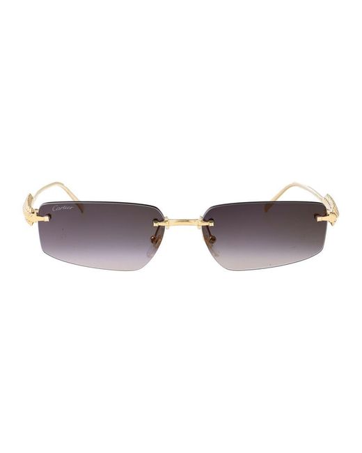 Cartier Sunglasses in Brown | Lyst