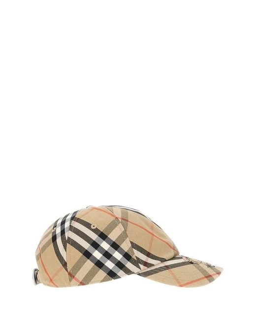 Burberry Hats in Natural | Lyst