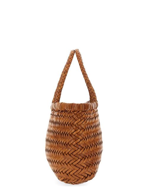 Dragon Diffusion Flat Bag Gora Mini in Brown | Lyst