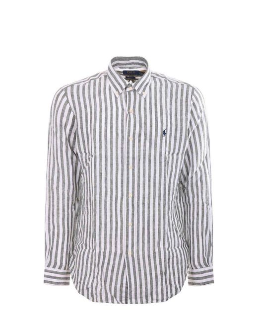 Polo Ralph Lauren Linen Shirt in White for Men | Lyst