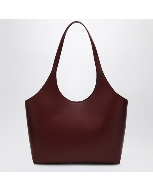 Aesther Ekme Bordeaux Supple Tote Bag L in Red | Lyst