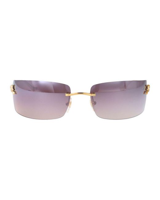 Cartier Sunglasses in Purple | Lyst