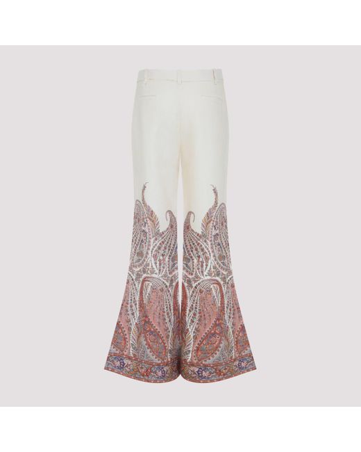 Zimmermann Pants in Brown | Lyst