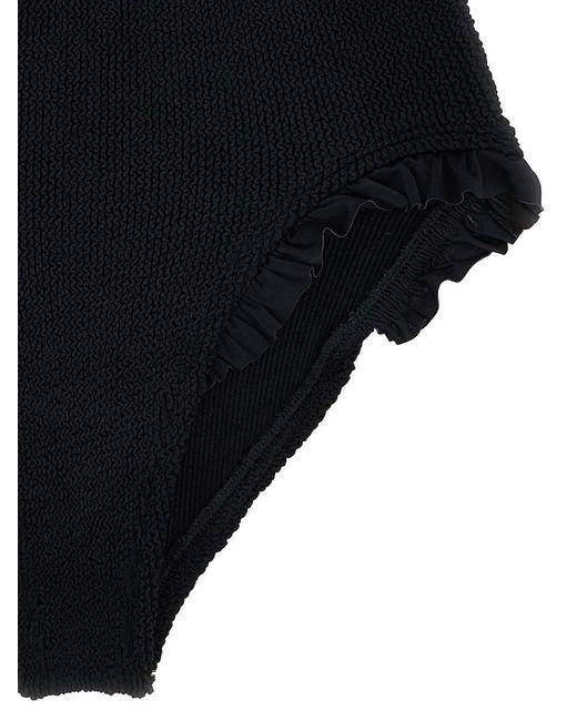 Hunza G 'Lisa Swim' One-Piece Swimsuit in Black | Lyst