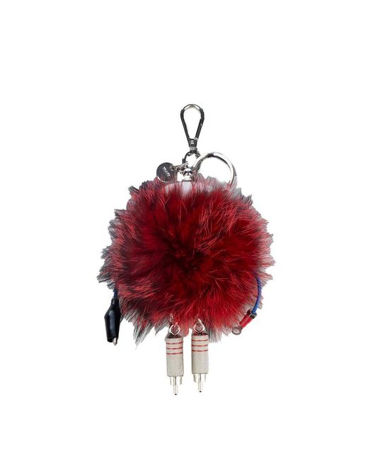 Prada Key Tag in Red | Lyst