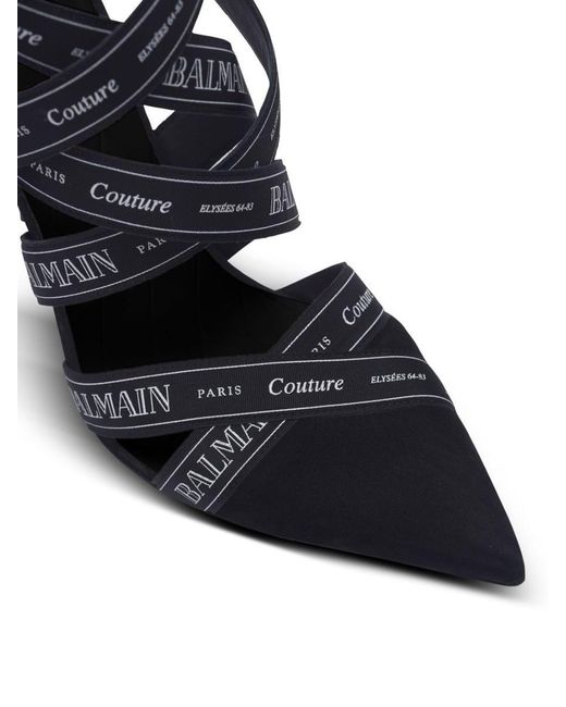Balmain Sandals in Black | Lyst