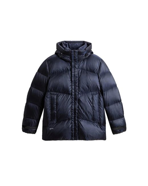 Woolrich Pertex Puffer Jacket in Blue for Men | Lyst