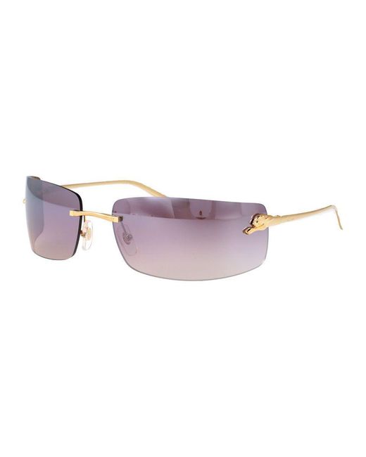Cartier Sunglasses in Purple | Lyst