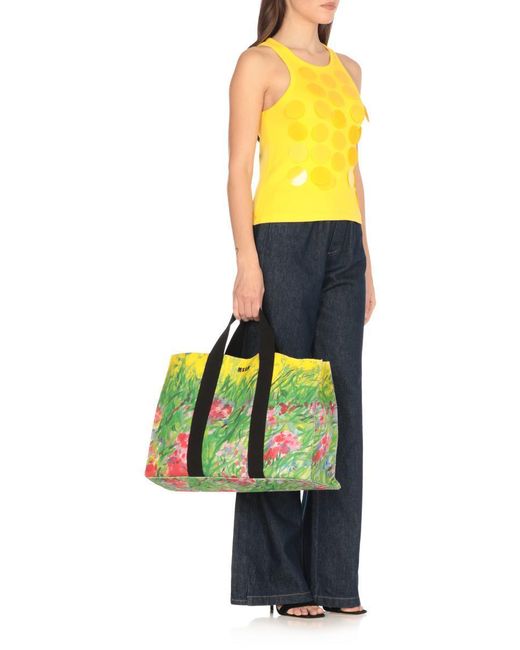 MSGM Bags in Green | Lyst