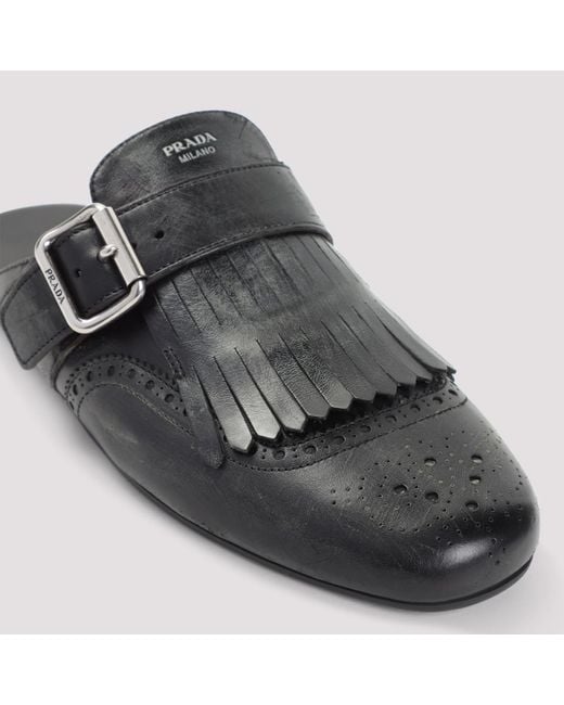 Prada Mules in Black | Lyst