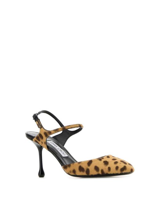 Jimmy Choo 'Pixie' Pumps With High Sculpted Heel And All-Over Leopard ...