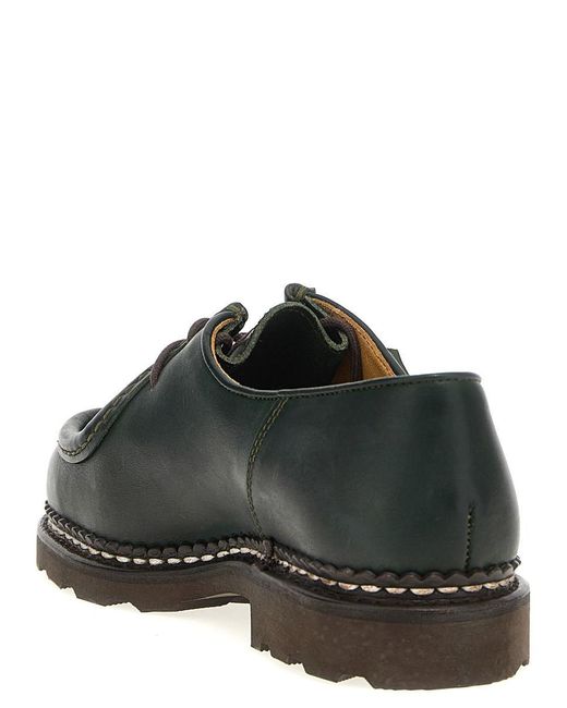 Paraboot 'Michael' Derby Shoes in Green for Men | Lyst
