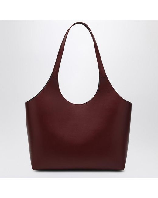Aesther Ekme Bordeaux Supple Tote Bag L in Red | Lyst