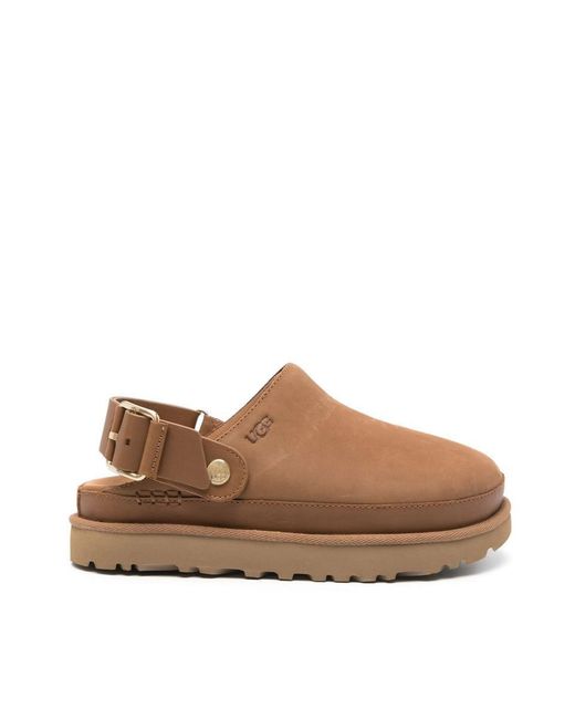 UGG Sabot Goldenstar Villa Chestnut in Brown | Lyst