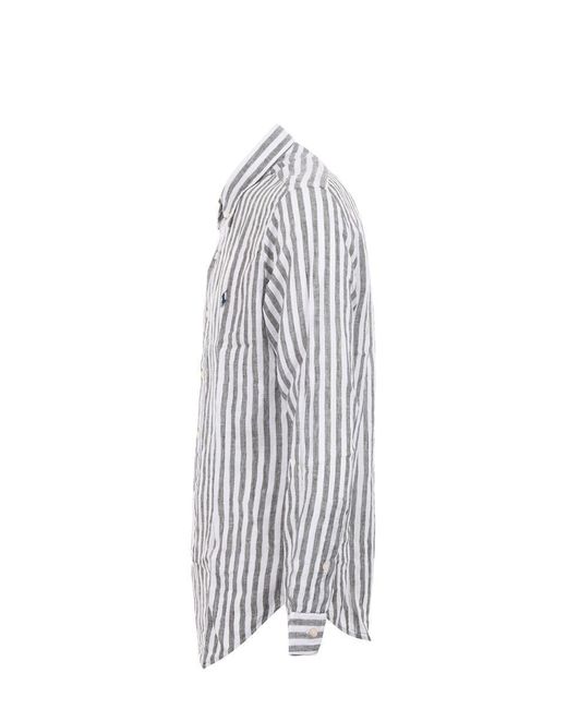 Polo Ralph Lauren Linen Shirt in White for Men | Lyst