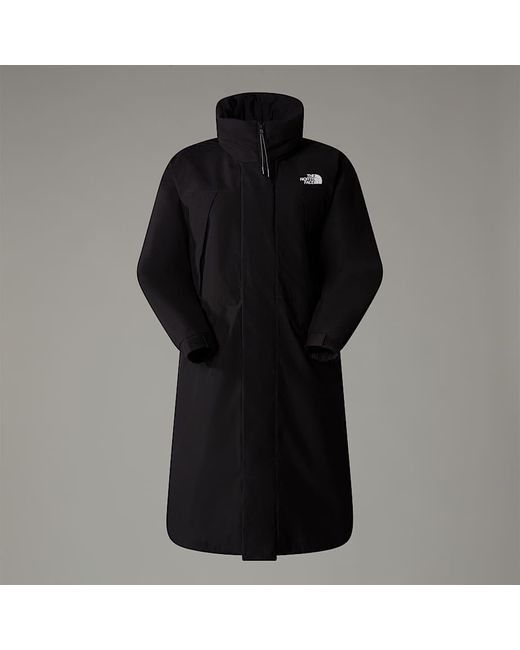 The North Face Padded Long Length Parka in Black | Lyst UK