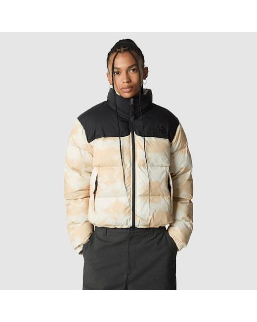 The North Face ’S 1992 Crinkle Reversible Nuptse Jacket Dune Low-Fi Hi-Tek Dye Print in Black ...
