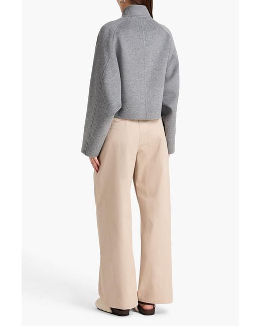 Loulou de Saison Nyma Wool And Cashmere-blend Jacket in Grey | Lyst UK
