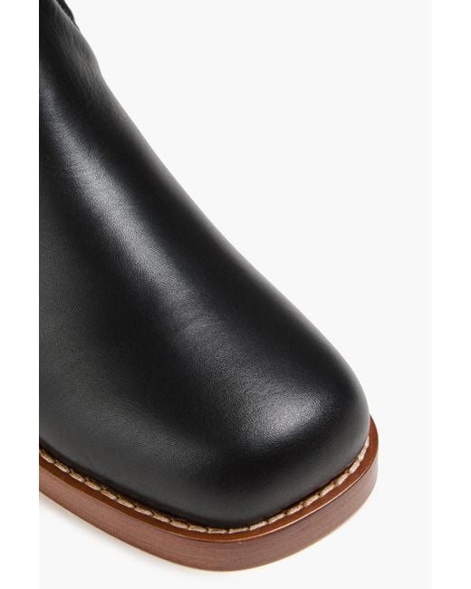 Gabriela Hearst Leather Chelsea Boots in Black | Lyst UK
