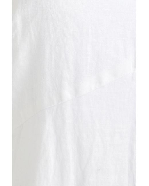 Alex Mill Linen Midi Dress in White | Lyst