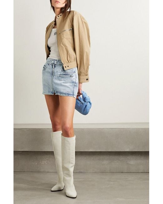 Isabel Marant Caly Denim Mini Skirt in Blue | Lyst
