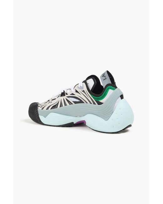 Lanvin Flash-X Mesh And Rubber Sneakers in Blue for Men | Lyst UK