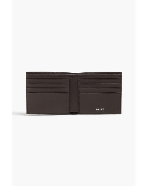 Bally Striped Leather Wallet in Brown for Men | Lyst UK
