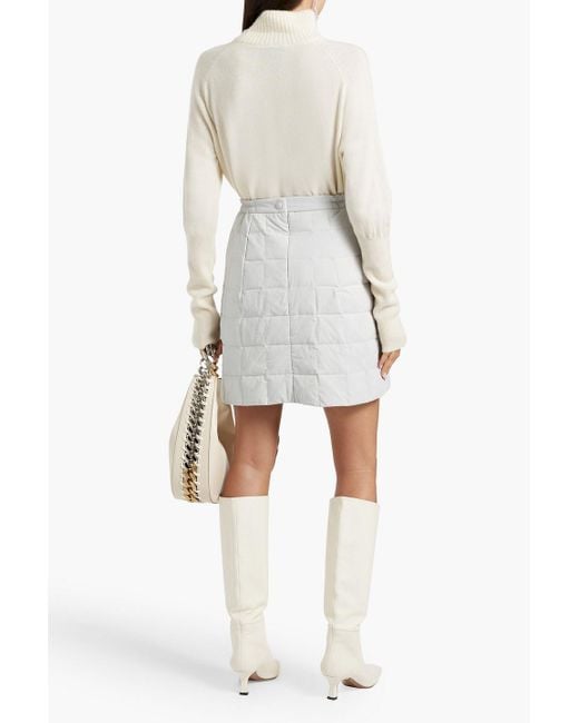 Ienki Ienki Quilted Textured-shell Mini Skirt in White | Lyst