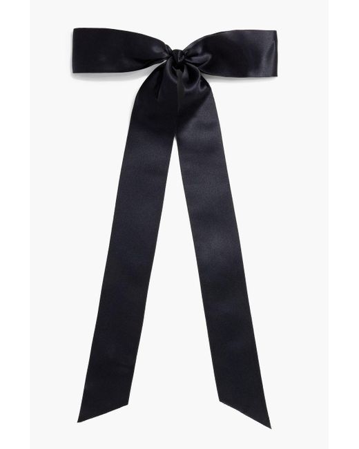 Jennifer Behr Darla Satin Bow Hair Clip in Blue | Lyst
