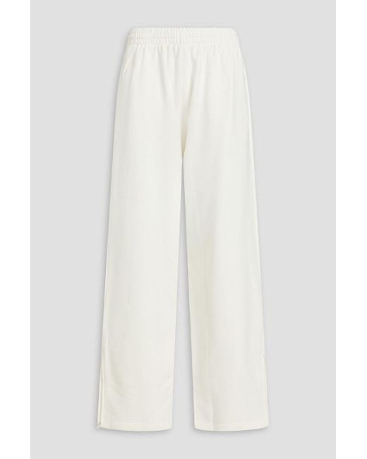 Wardrobe NYC French Cotton-Terry Track Pants in White | Lyst UK