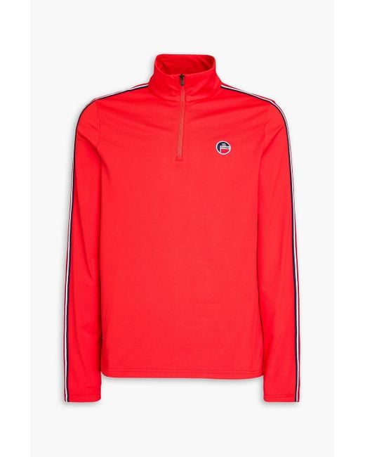 Fusalp Mario Iii Tech-jersey Half-zip Base Layer in Red for Men | Lyst