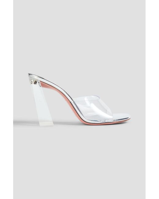 AMINA MUADDI Brigitte Pvc Mules in Metallic | Lyst UK