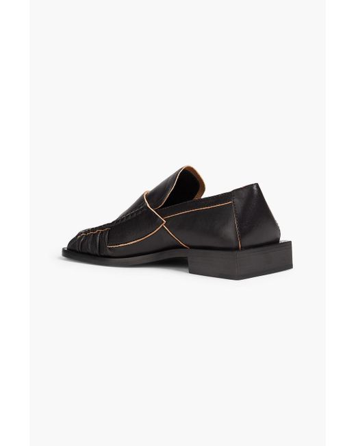 Acne Studios Leather Loafers in Black | Lyst