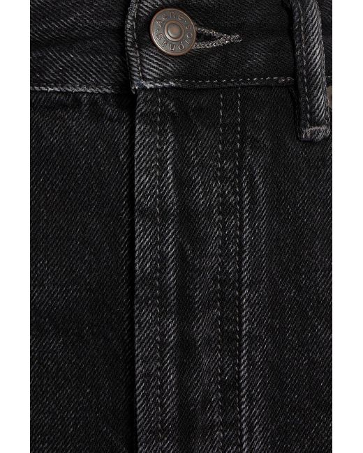 Acne Studios Denim Mini Skirt in Black | Lyst