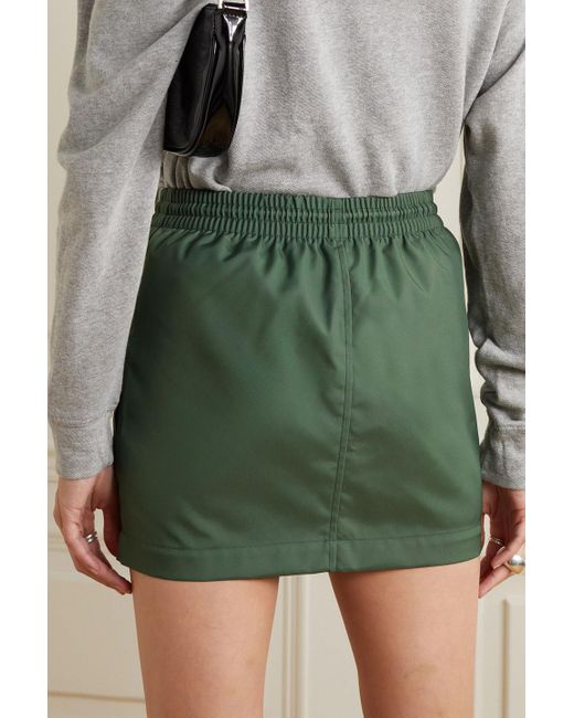 Wardrobe NYC Utility Shell Mini Skirt in Green | Lyst