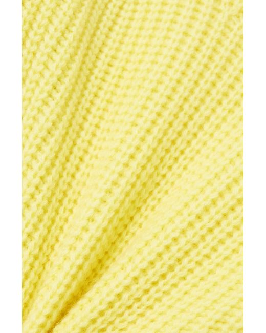 Isabel Marant Baptista Ribbed Wool And Cashmere-blend Sweater in Yellow ...