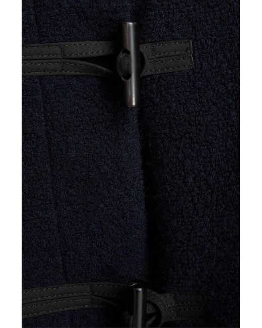 Theory Wool-blend Fleece Jacket in Blue | Lyst UK