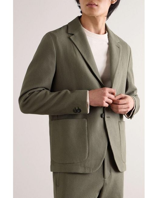 MR P. Waffle-Knit Cotton Suit Jacket in Green for Men | Lyst