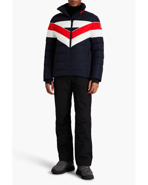 Fusalp Fernand Quilted Striped Ski Jacket in Blue for Men | Lyst