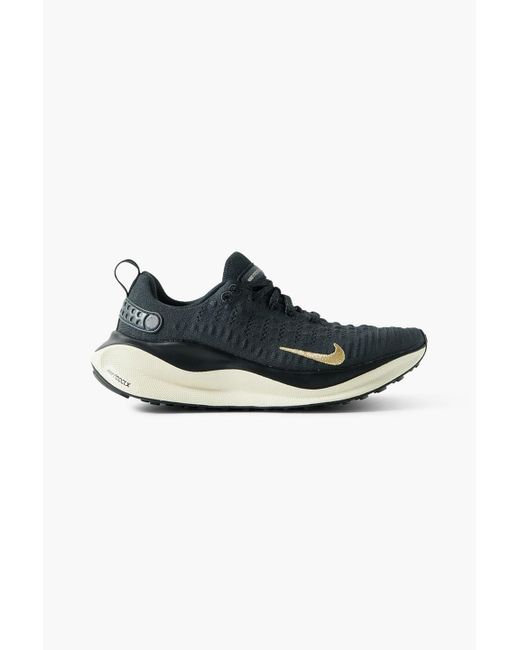 Nike Infinityrn 4 Rubber-trimmed Flyknit Sneakers in Black | Lyst