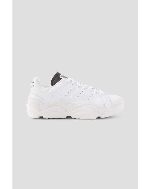 adidas Originals Stan Smith Millencon Rubber-trimmed Leather Sneakers ...