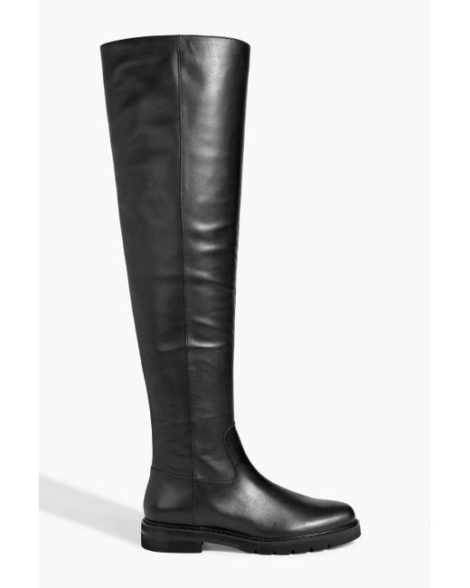Stuart Weitzman Chicago Leather Over-the-knee Boots in Black | Lyst