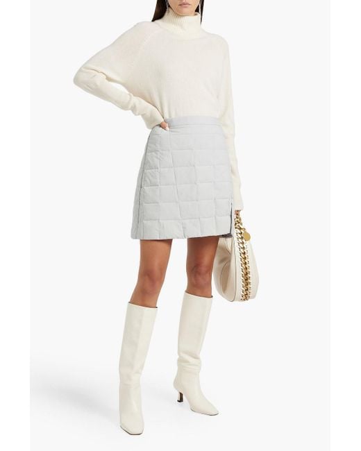 Ienki Ienki Quilted Textured-shell Mini Skirt in White | Lyst