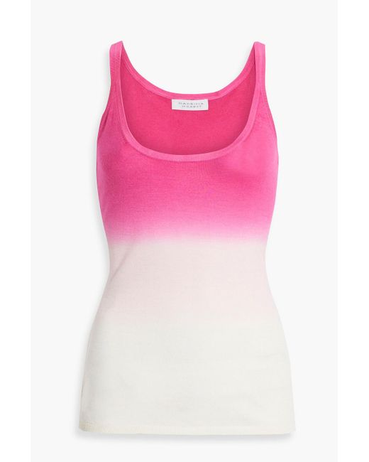 Gabriela Hearst Graham Dégradé Cashmere Tank in Pink | Lyst