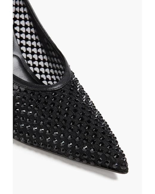 Stella McCartney Stella Crystal-embellished Fishnet Pumps in Black ...